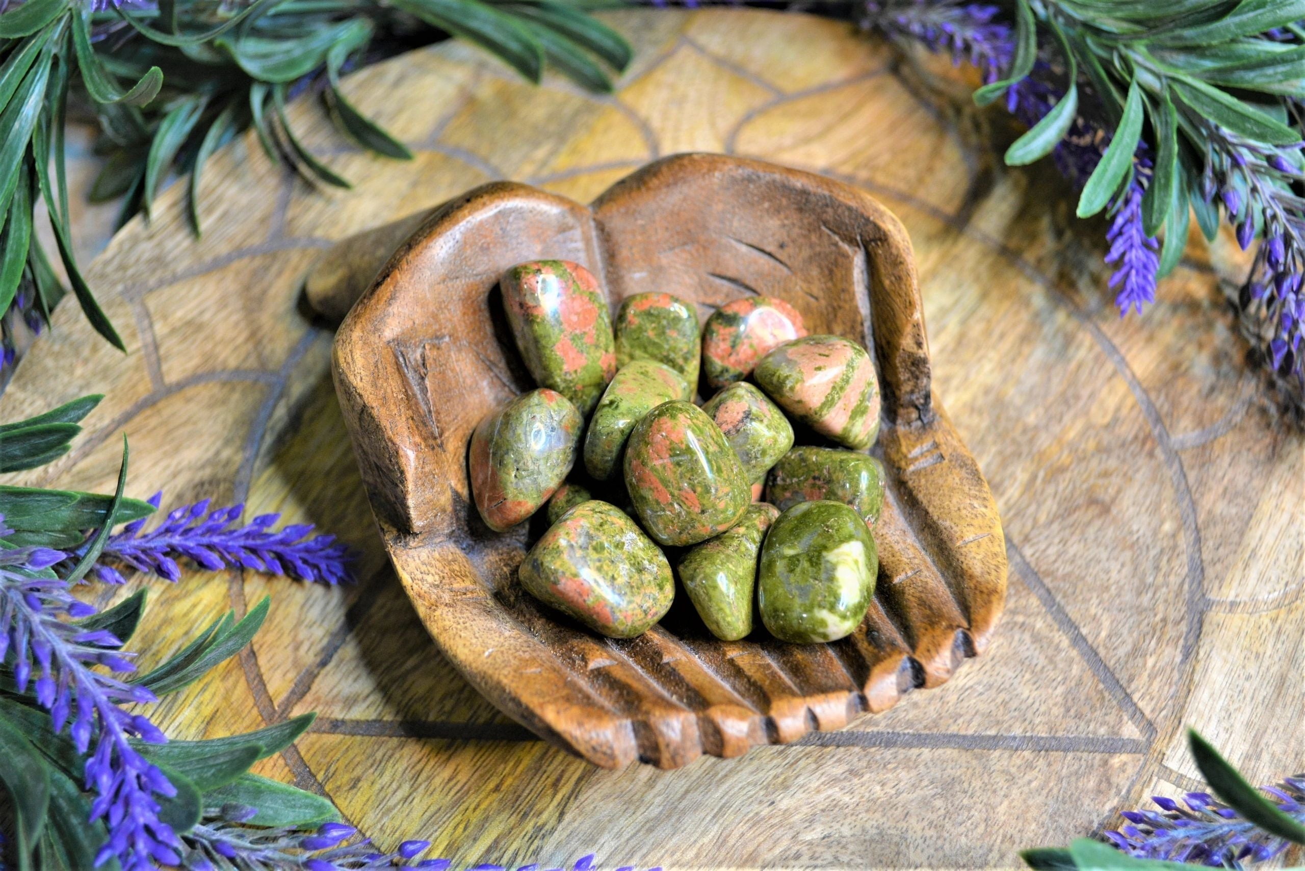 Unakite Jasper Tumble Medium – Natural Witch