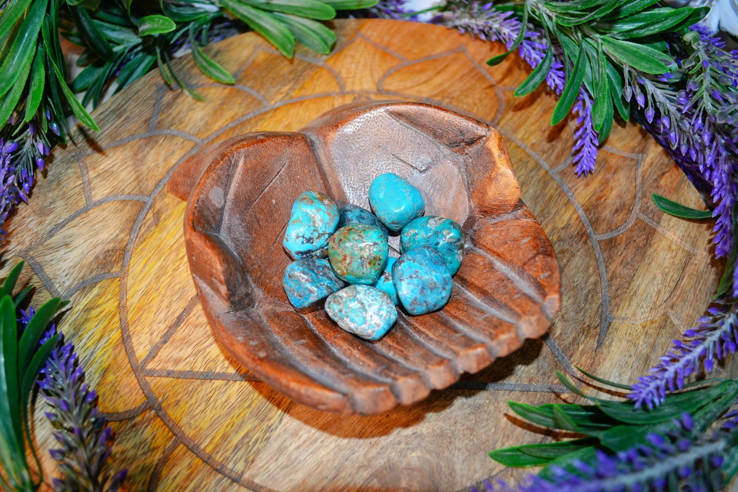 Turquoise (Real not dyed Howlite) Tumble Medium – Natural Witch